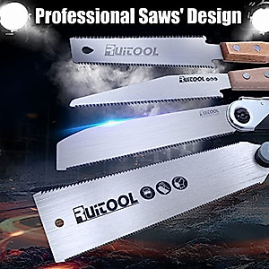 RUITOOL Japanese Hand Saw 6 Inch Pull Saw SK5-Steel Flexible Blade 14TPI Flush Cut Trim Saw Wood Saw Wood Handle for Woodworking Hand Tools