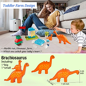 Marble Run Building Blocks, 145 PCS Classic Big Blocks STEM Toy Bricks Set Kids Race Track Compatible with All Major Brands Bulk Bricks Set for Boys Girls Toddler Age 3,4,5,6,7,8+