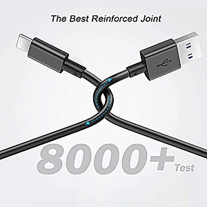 USB Type C Charger Charging Cable for New Jitterbug Flip 2 and New Jitterbug Lively Smart 3 - (5Ft) (Not Compatible with The Old Version Micro Port)