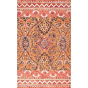 nuLOOM Natura Arwa Crafts Suzani Area Rug, 4' x 6', Sunset
