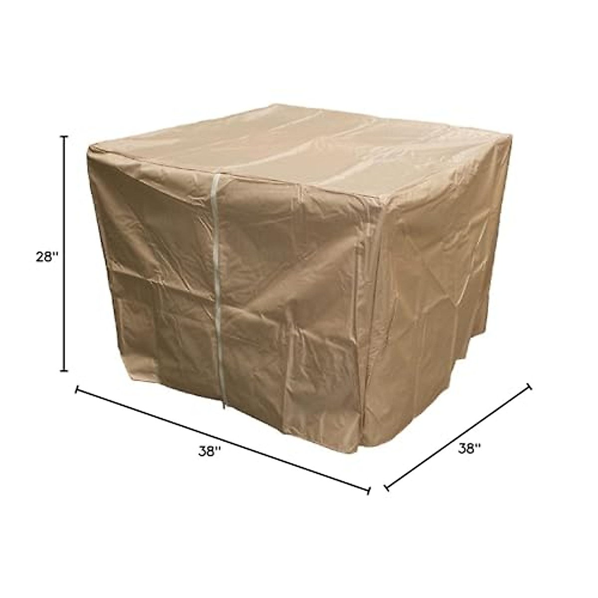 AZ Patio Heaters Outdoor Fire Pit in Hammered Bronze with Cover