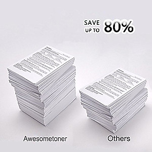 Awesometoner Compatible Replacement for Paper Label Tape Brother DK-2223 DK2223 use with Brother 2'' x 100' (50mm x 30.4m) (Black on White, 5-Pack)