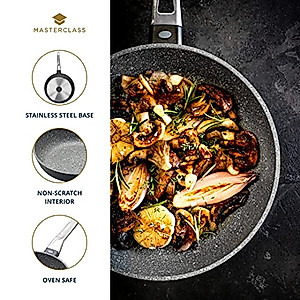 MasterClass Master Class Cast Aluminium Induction-Safe Non-Stick Frying Pan, 28 cm (11"), Grey