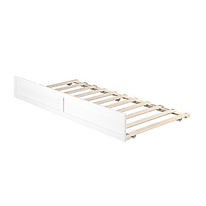 AFI Twin Size Trundle Bed in White