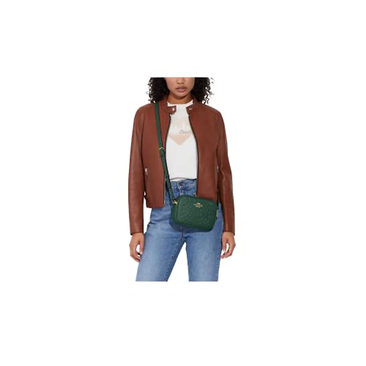 COACH Mini Jamie Crossbody In Signature Leather (IM/Everglade)