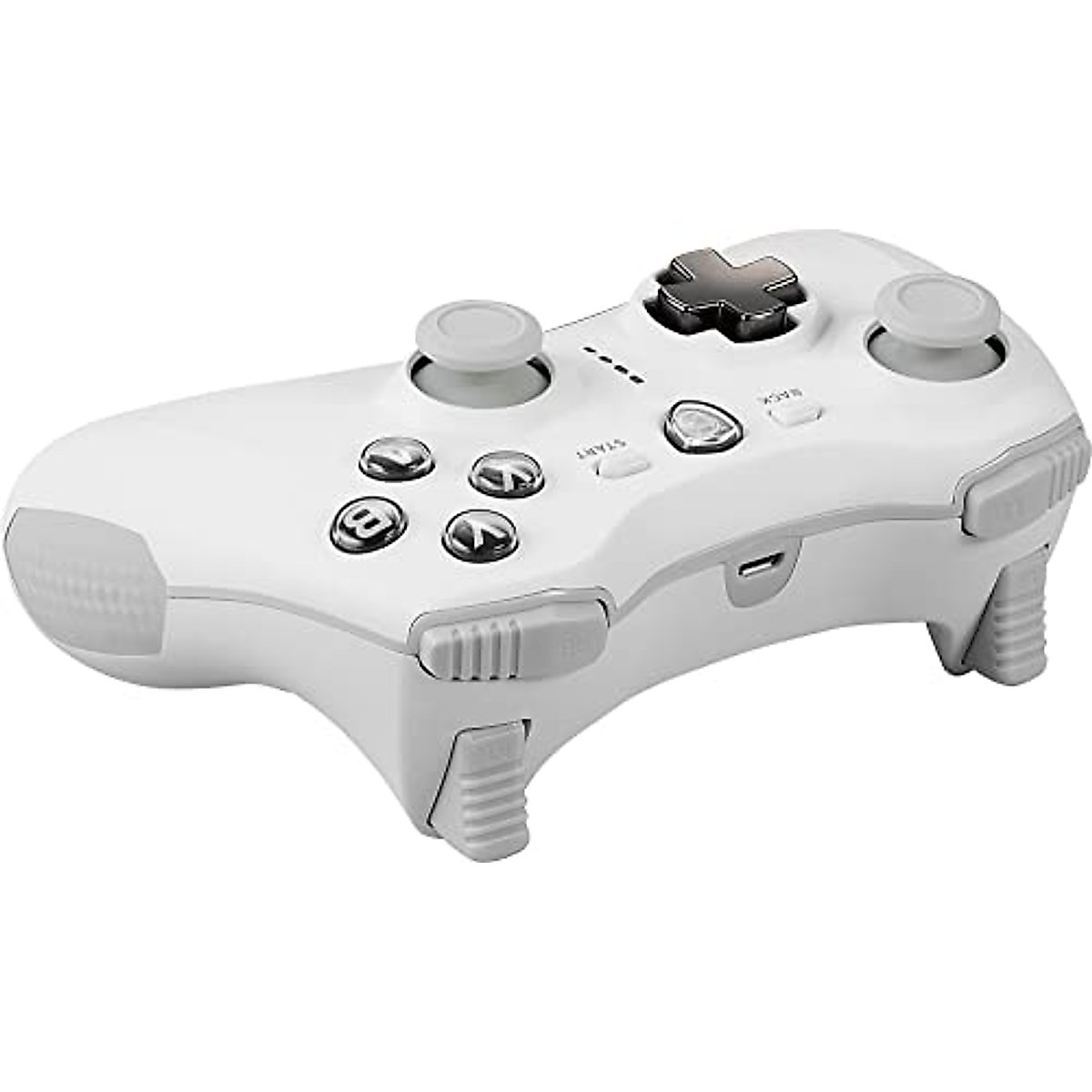 MSI Force GC30V2 White Wireless Gaming Controller, Dual Vibration Motors, Dual Connection Modes, Interchangable D-Pads, Compatible with PC & Android