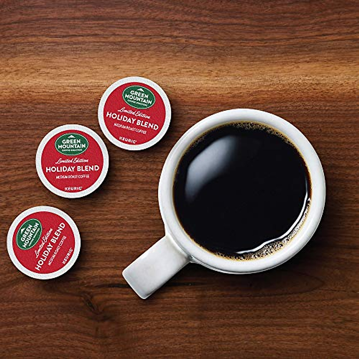 Green Mountain Coffee Roasters Holiday Blend, Single-Serve Keurig K-Cup Pods, Medium Roast Coffee, 12 count (Pack of 6)