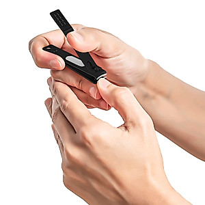 JAZZZNAP Nail Clippers Set for Men and Women, Ultra Sharp Fingernail Clipper and Toenail Clipper with Curved Blade Edge, Black