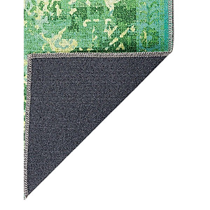 Unique Loom Renaissance Collection Area Rug - Roma (7' 3" Square, Spring Green/ Light Blue)