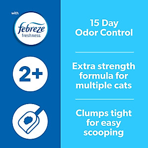 Fresh Step Multi-Cat Litter, Scented with Febreze, 25 Lb
