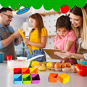 IELEK Silicone Lunch Box Dividers Reusable Non-Toxic, BPA Free, Dishwasher Safe Bento Box Accessories Lunch Box Dividers