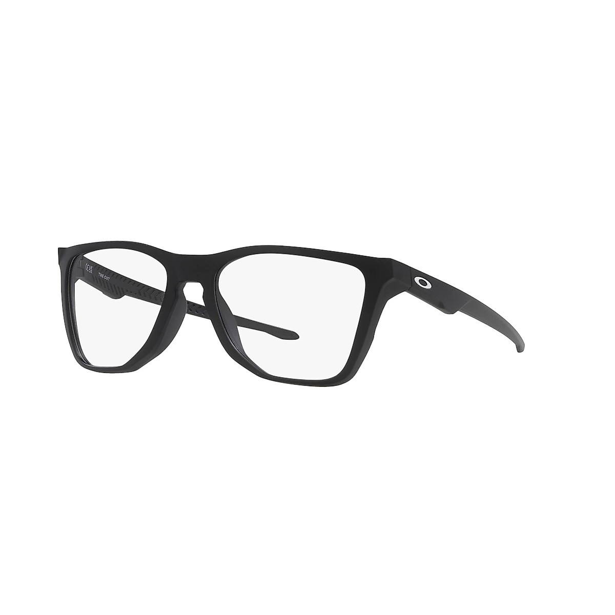 Oakley Men's Ox8058 The Cut Square Prescription Eyewear Frames, Satin Black/Demo Lens, 56 mm