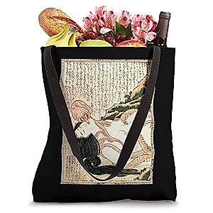 Dream of Fisherman's Wife Katsushika Hokusai Japanese Art Tote Bag
