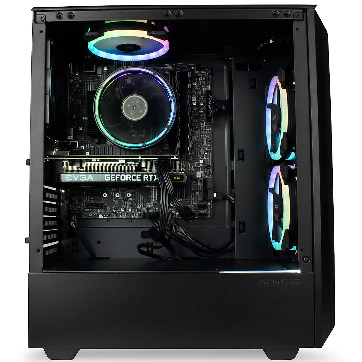 Periphio Chimera Prebuilt RGB Gaming Computer | Intel Six Core i5-10400 4.3GHz | GeForce RTX 3050 8GB | 16GB DDR4 RAM | 500GB NVMe M.2 SSD + 1TB HDD | Windows 10 Gaming PC | 5G-WiFi + Bluetooth 5.0