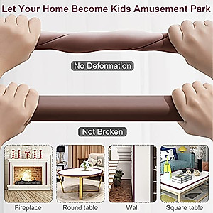 Baby Proofing Edge Corner Protector, 20.5 ft (18.1ft Edge + 8 Corners) Baby Proof Corner Guards ,Thick Table Bumper Guard, 3M Pre-Taped Corners, Soft Rubber Foam Guard Heavy-Duty…