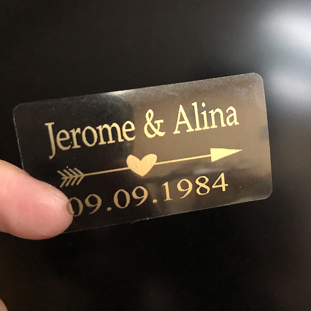 xingfa, Personalized Name Stickers,Personalized Wedding Stickers for Envelopes,Custom Address Stickers,Custom Cosmetic Tube Sticker,Lip Gloss DIY Sticker,Bubble Labels Wedding (1.5CMx1.5CM)