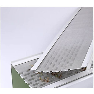 Waterlock DIY 6”Leaf Protection|Sample|Stainless Steel mesh|White Aluminum Gutter Covers|Contractor Grade|Gutter Guard from Manufacturer|Made in The USA