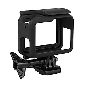 Kourpar Protective Housing Case for GoPro Hero7 Black Frame Camera Mount Compatible with Hero 7 Silver Holder Mounts for Hero7 White Grey Border for Go pro Hero 6 Black Cage Shell Fit go-pro Hero 5