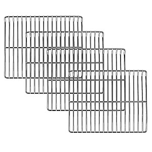 Hisencn Cooking Grate Replacement Parts for Masterbuilt Electric Smoker 30 Inch, 4 Pack 14.6" x 12.2" Chrome Plated Grill Grate for Masterbuilt MB20071117 Smoker grates Replacement