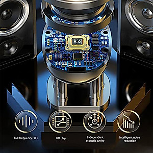 Wireless Bluetooth Earphones, Waterproof and Sweat-Proof Earphones, Led Digital Power Display, Low-Power Noise Reduction Earphones, Suitable for Outdoor Sports and Leisure