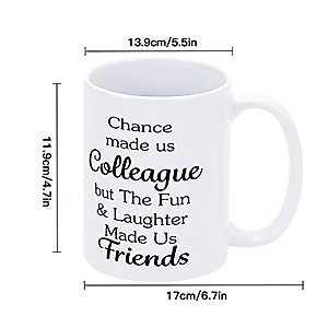 Funny Mug The Fun and Laughter Made Us Friends Family Coffee Mugs 11oz Ceramic Inspirational Quote Cup Gaming Coffee Mug Gift for Friends Coworkers Employee Thoughtful Graduation
