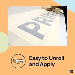 6" x 100' Roll of Paper Transfer Tape for Vinyl, Made in America, Premium-Grade Transfer Paper for Vinyl with Layflat Adhesive for Cricut Vinyl Crafts, Decals, and Letters