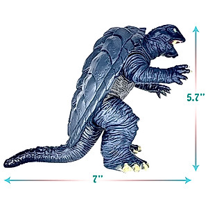 TwCare Gamera Figure 1995, Godzilla Toy Action Figure: King of The Monsters, Movie Series Movable Joints Soft Vinyl, Travel Bag