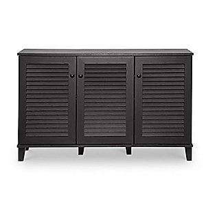 BOWERY HILL Shoe Cabinet in Espresso