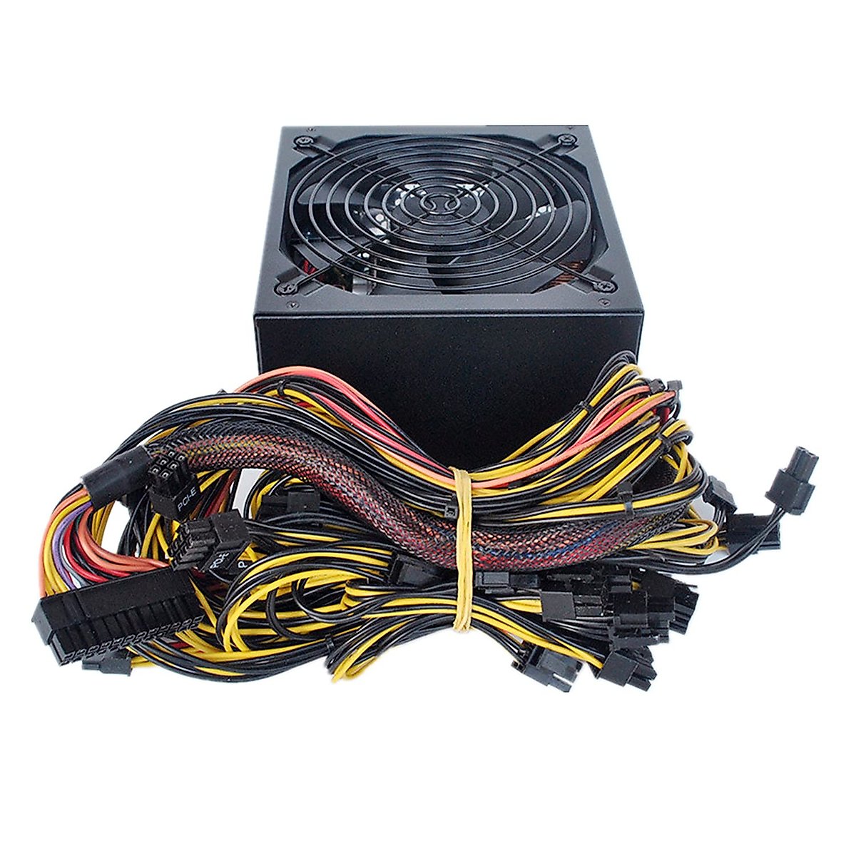 2000W Mining Power Supply Modular Mining PC Power PSU Supports 8 GPU Rig for ETH Bitcoin Ethereum Miner with Auto-Thermally Controlled Fan Supply,110V-240V Power Supply Mining Machine
