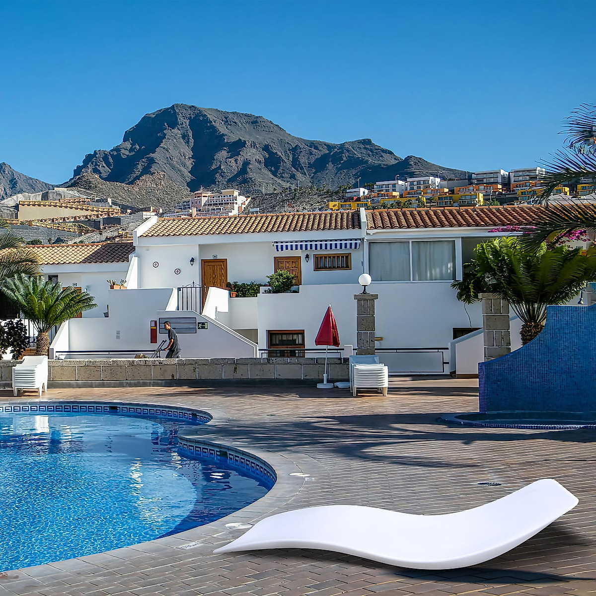 Generic Pool Lounge Chairs -Sun Shelf Lounge Chair - Compatible with All Pool Types - Up to 9"" in The Water(CF117), White