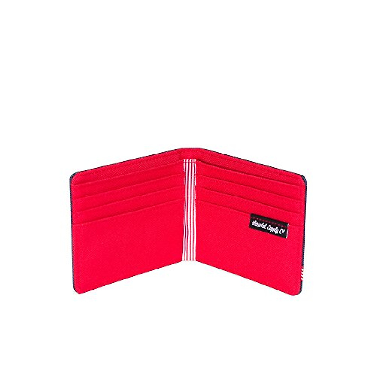 Herschel unisex adult Roy Rfid Bi Fold Wallet, Navy/Red, One Size US