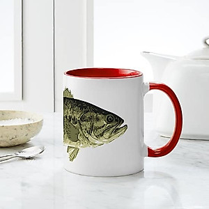 CafePress Largemouth Bass Mug Ceramic Coffee Mug, Tea Cup 11 oz