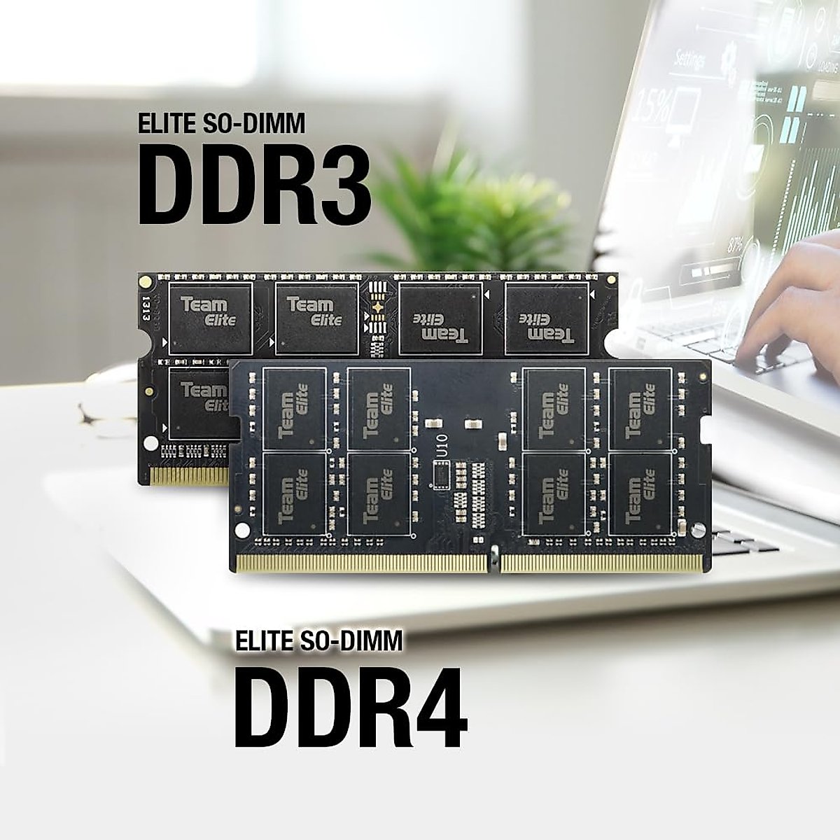 TEAMGROUP Elite DDR4 32GB Kit (2 x 16GB) 3200MHz PC4-25600 CL22 (2933MHz or 2666MHz)Unbuffered Non-ECC 1.2V SODIMM 260-Pin Laptop Notebook PC Computer Memory Module Ram Upgrade - TED432G3200C22DC-S01