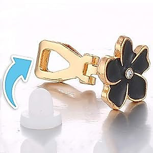 Subiceto 24 Pairs Cute Clip on Earrings for Women Cute Animal Flower Butterfly Colorful Clip-on Earrings Set Pink Flower