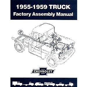 THE ABSOLUTE BEST 1955, 1956, 1957, 1958, 1959 CHEVY & GMC TRUCK and PICKUP FACTORY ASSEMBLY INSTRUCTION MANUAL - INCLUDING: Stakebed, Suburban, Blazer, Jimmy, C10, C20, C30, C1500, C2500, C3500, K5, K10, K20, K30, K1500, K2500, K3500 - CHEVROLET