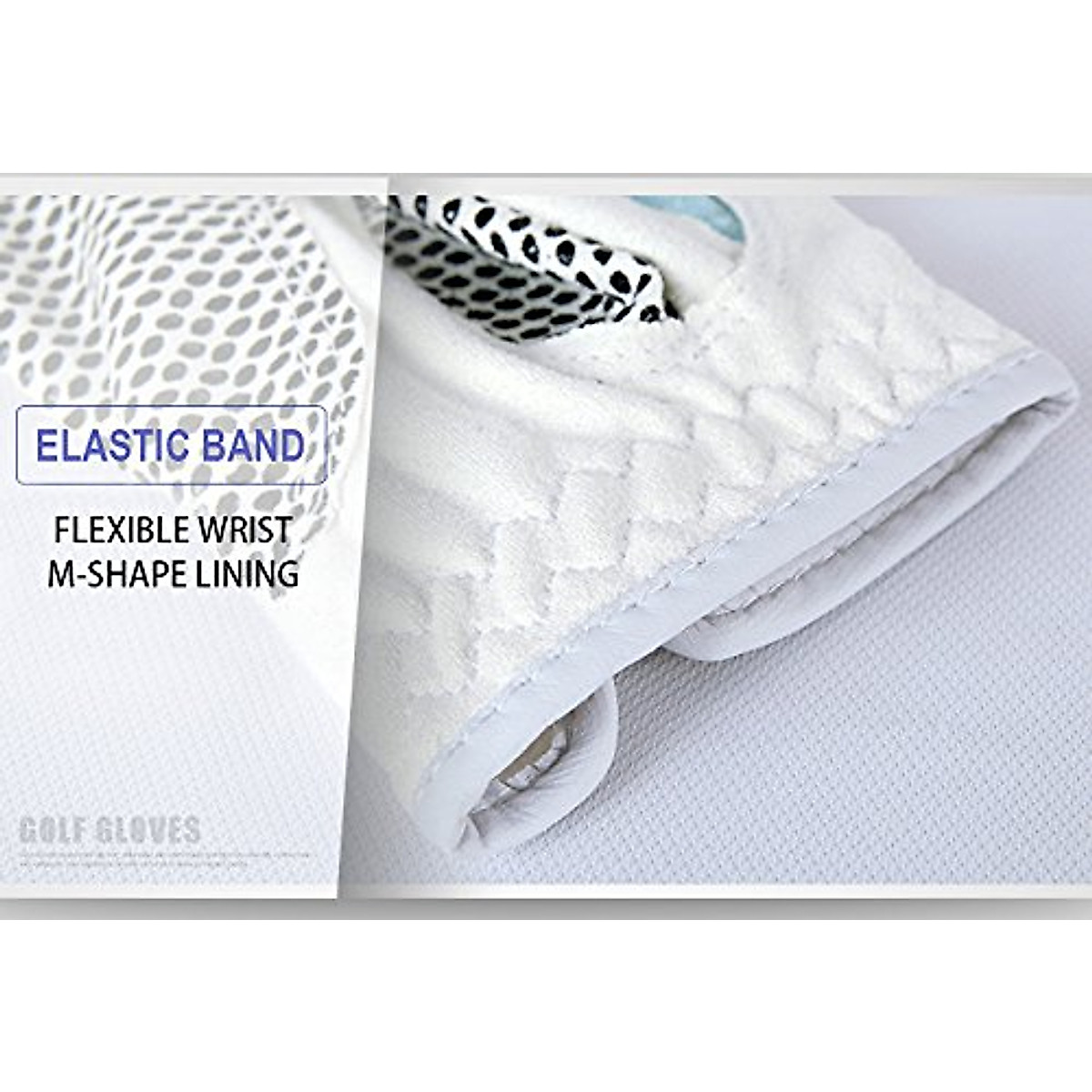 PGM Women's Golf Glove One Pair, Improved Grip System, Cool and Comfortable (blue, S)