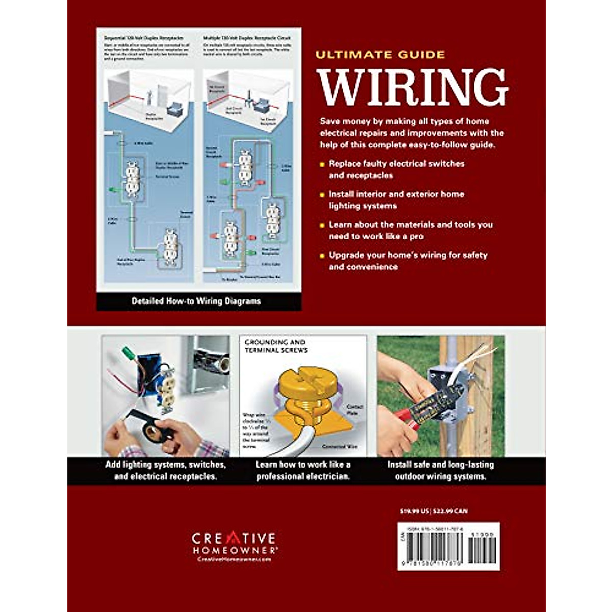 Ultimate Guide: Wiring, 8th Updated Edition (Creative Homeowner) DIY Home Electrical Installations & Repairs from New Switches to Indoor & Outdoor Lighting with Step-by-Step Photos (Ultimate Guides)
