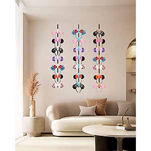 Gocasmus 3Pcs Mouse Ear Headband Holder - Mouse Ear Organizer & Display Stand