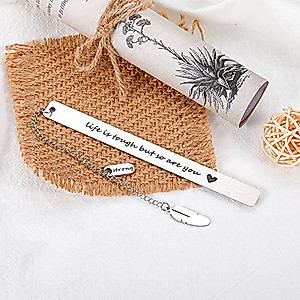 Inspirational Bookmark Gifts for Women Men, Christmas Gift for Son Daughter, Birthday Gift for Best Friend, Graduation Gift for Her Him Boy Girl, Retirement Anniversary Present for Coworker Book Lover