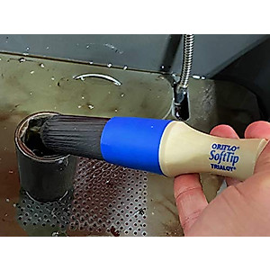 Atlasta SoftTip (AS101) Auto Detailing Brush (9.75 Inches, 4.3 Ounces) For Interior Vents, Seams, Knobs And Buttons. Exterior For Wheels, Window Tracks, Grills, Emblems