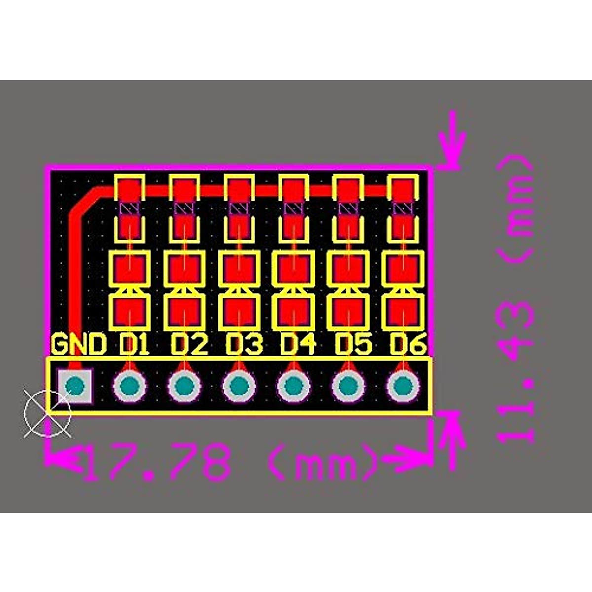 Eletechsup Electronic Starter Hobby Kit Button Key Module & LED Board (5)