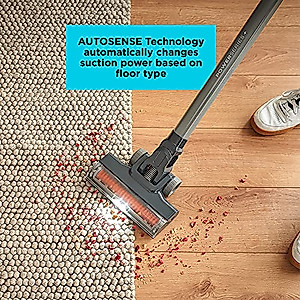 BLACK+DECKER POWERSERIES+ 20V MAX Cordless Vacuum, LED Floor Lights, Lightweight, Portable, Battery Included (BHFEA18D1)