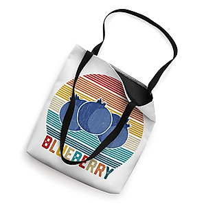 Blueberry Retro Funny Berry Lover Eater Graphic Tote Bag