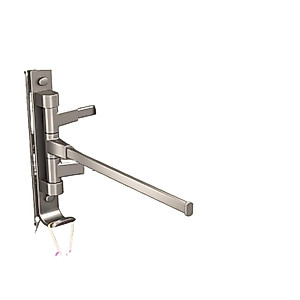 Gun ash Rotary Towel Rack Punch-Free Multi-bar Storage rack枪灰旋转毛巾架免打孔多杆收纳挂架浴室多功能转角置物架 Kitchen Accessories