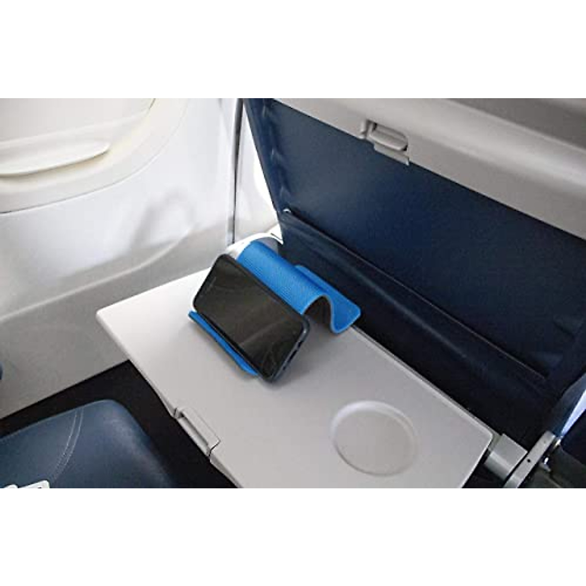 DTLgear Trek Stand Phone Holder for Air Travel, Flying, Traveling, Hotel, Home, Desk, Bed, Kitchen, and Treadmill. Compatible with iPhone, Android, & Other Cell Phones …