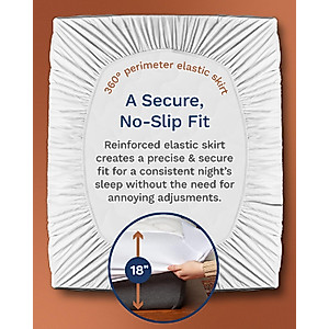 ViscoSoft Copper Mattress Topper Pad Queen - Soft Overstuffed Premium Cloud-Like Support - Quilted Fiberfilled Mattress Topper with Deep 18" Pocket for Secured Fit