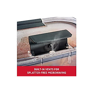 Stoge Rubbermaid Brilliance bundle10-Piece Set, Leak-Proof and Clear Food Storage Containers