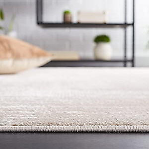 Safavieh Bayside Collection Machine Washable 5'3" x 7'6" Beige/Ivory BAY132B Living Room Dining Bedroom Area Rug