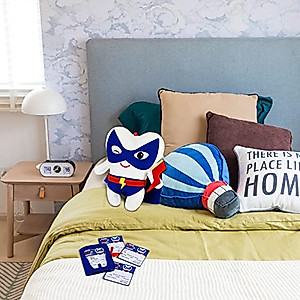 Tooth Pillow Kit Including Lost Teeth Pillow Felt Tooth Pillow Lost Teeth Pillow Dear Tooth Notepad Felt Keepsake Wallet Pouch to Hold Teeth Note Card Photography for Boys Kids