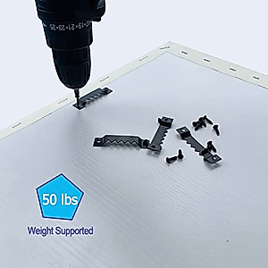 Heavy Duty Sawtooth Picture Hangers Supports 50 lbs, 50 Pack Heavy Sawtooth Hangers with Screws, Picture Hanging Solutions for Hanging Canvas Photos Frame Clock Paintings Artwork